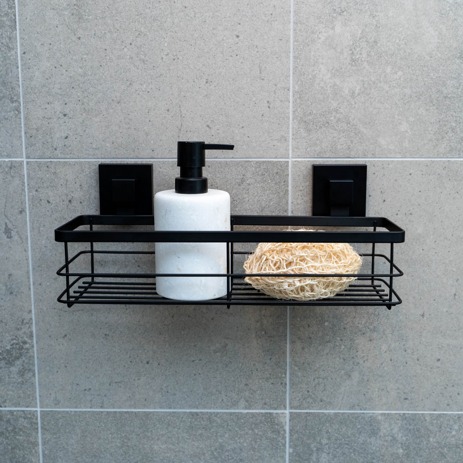 Fusion Loc 26kg Large Bathroom Suction Shower Caddy Bunnings Australia