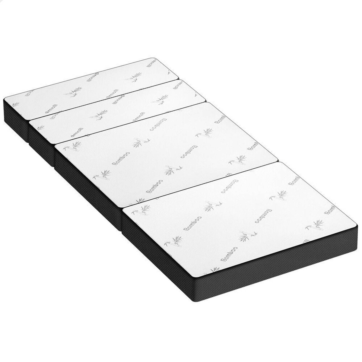 STARRY EUCALYPT Folding Mattress Mesh Bamboo Fabric Foldable Lounge ...