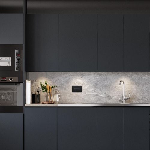 Deta Black Matte Grid Connect Smart Triple Gang Touch Light Switch ...