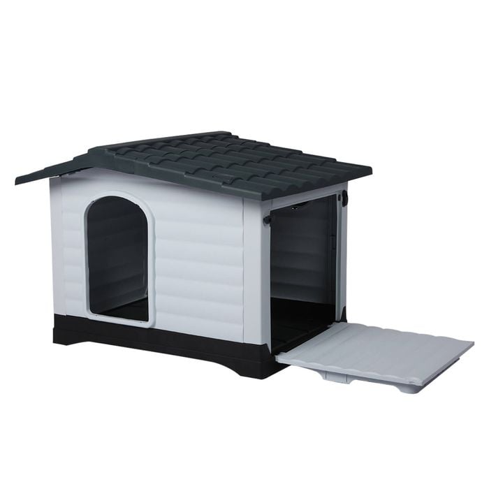 Pawz Dog Kennel Weatherproof Large, Grey - Bunnings Australia