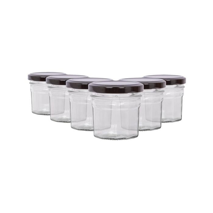 Argon Tableware Glass Jam Jars - 110ml - Pack of 6 - Bunnings Australia