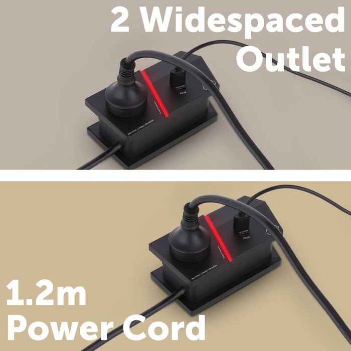AGS Arlec Gaming Series 2 Outlet Power Board 30W PD Fast Charge Premium ...