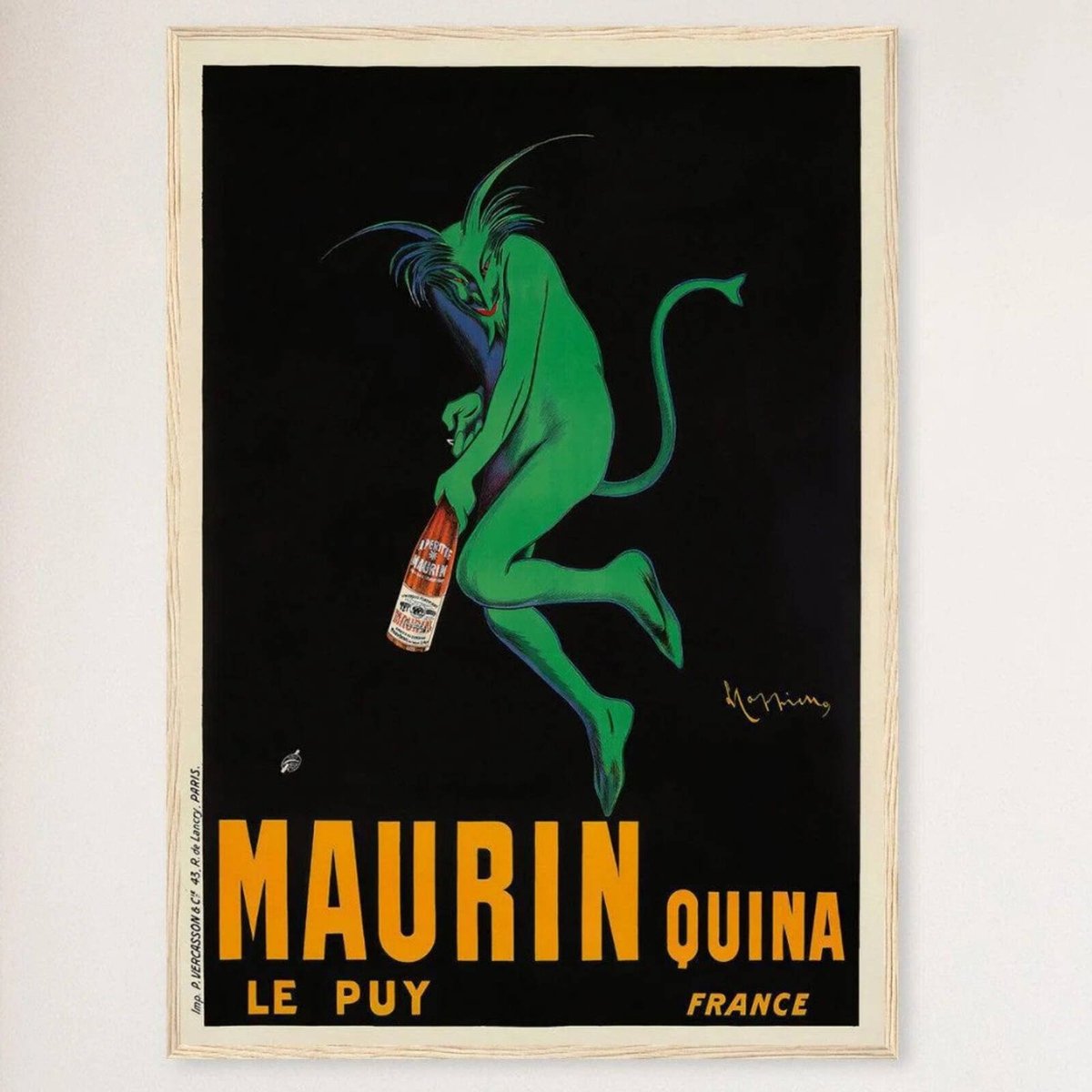 Galrie Maurin Quina Le Puy Vintage Advertising Poster by Leonetto ...