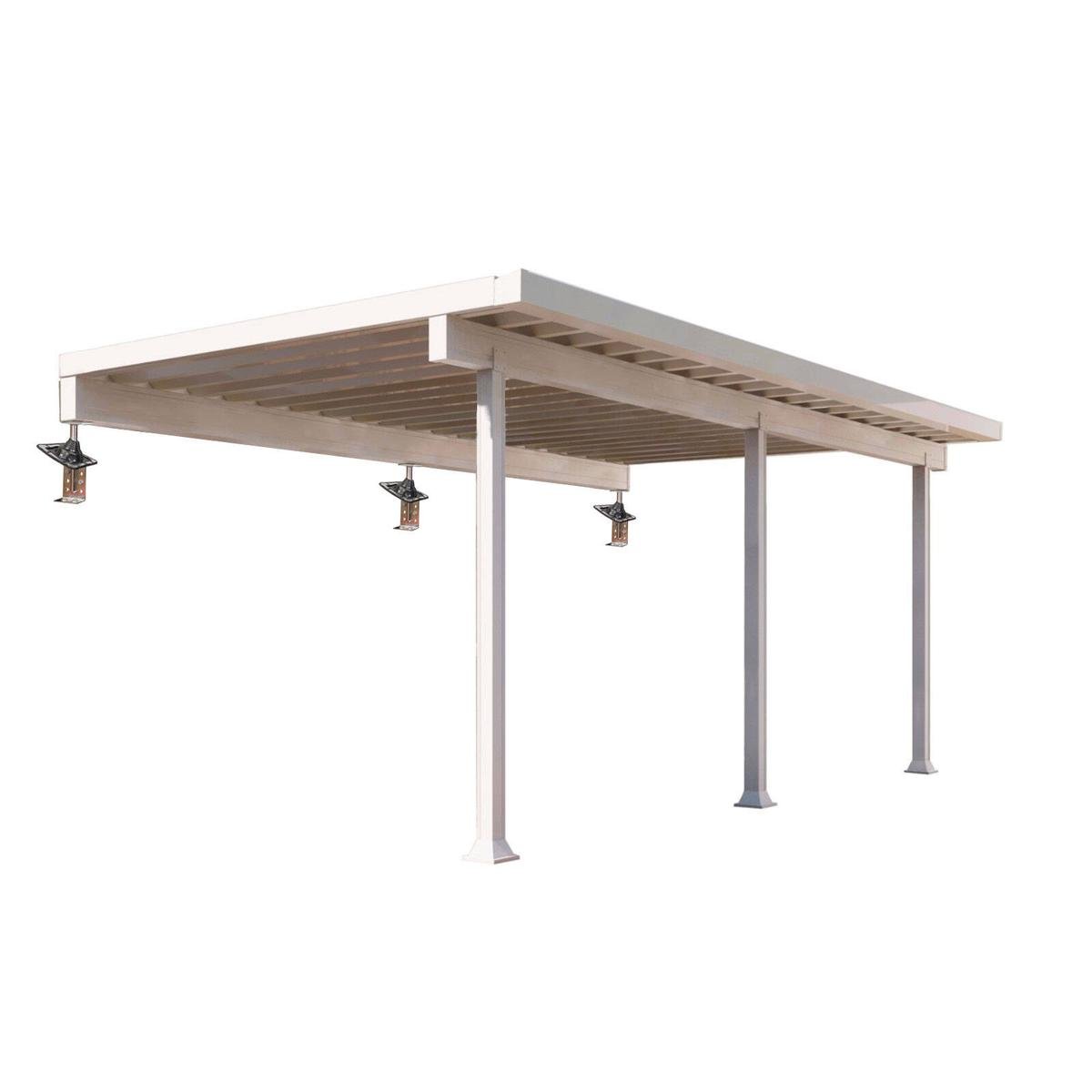 Slimline Roofing 5.4m x 4.5m Patio Kits Hi-Gloss Flyover Patio Kit ...