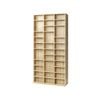 Oikiture Bookcase Cd Dvd Rack Display Shelf Natural 194.5cm - Bunnings ...