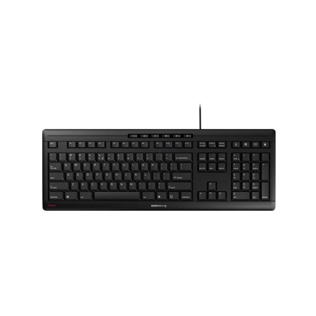 Cherry Stream Ultra Flat Wired Keyboard Black [JK-8500EU-2] - Bunnings ...