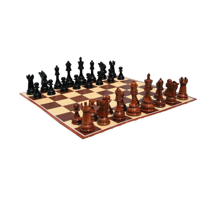 Yardgames 20cm (8 Inch) Handmade Teak Chess Pieces. Play Queens Gambit ...