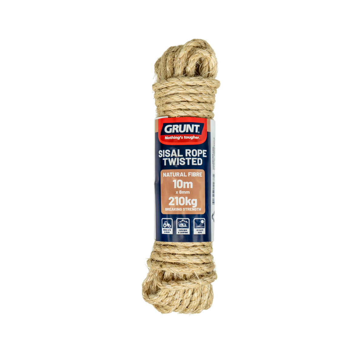Grunt 8mm x 10m Sisal Twisted Rope - Bunnings New Zealand