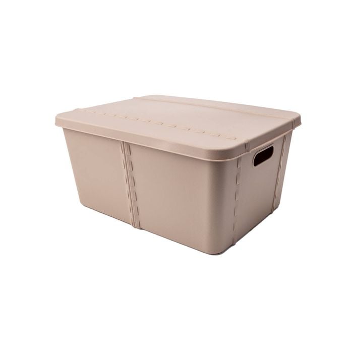 All Set Medium Storage Box Tan - Bunnings Australia