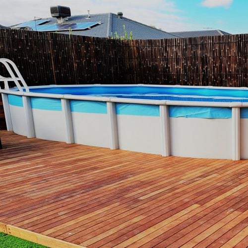 Driclad 7.08m x 3.66m x 1.32m Modular Salt Water Swimming Pool ...