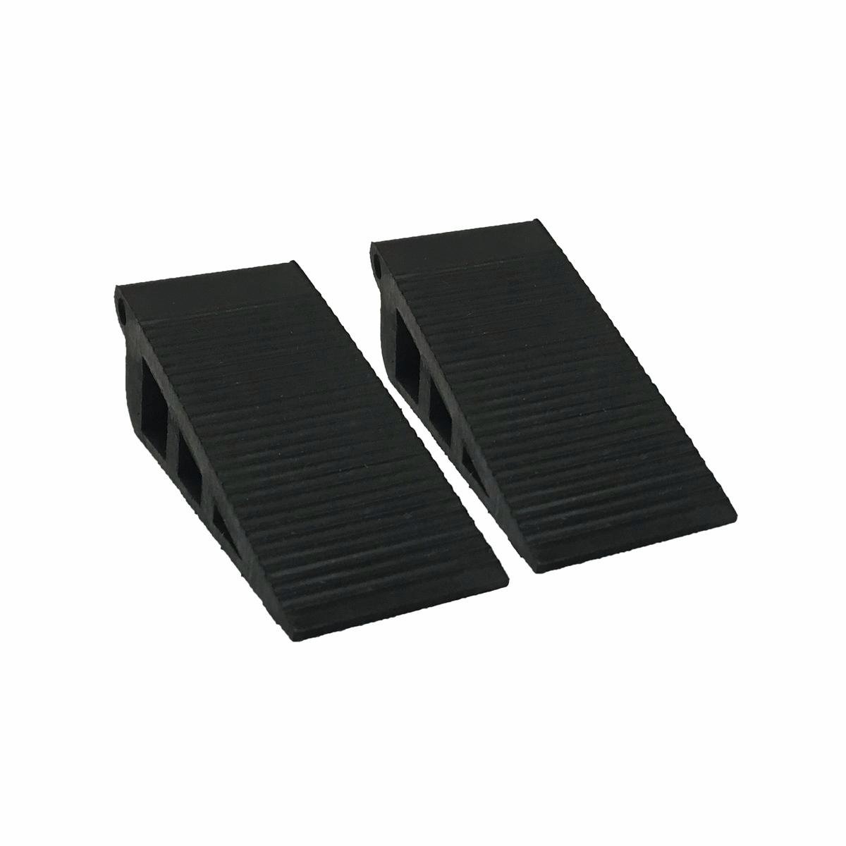Adoored Black Medium Rubber Door Wedge - 2 Pack - Bunnings Australia