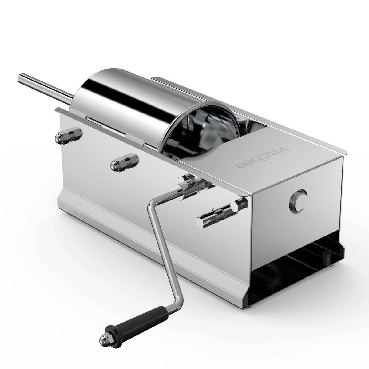 7L Manual Horizontal Sausage Filler - Stainless Stuffer Meat Press ...