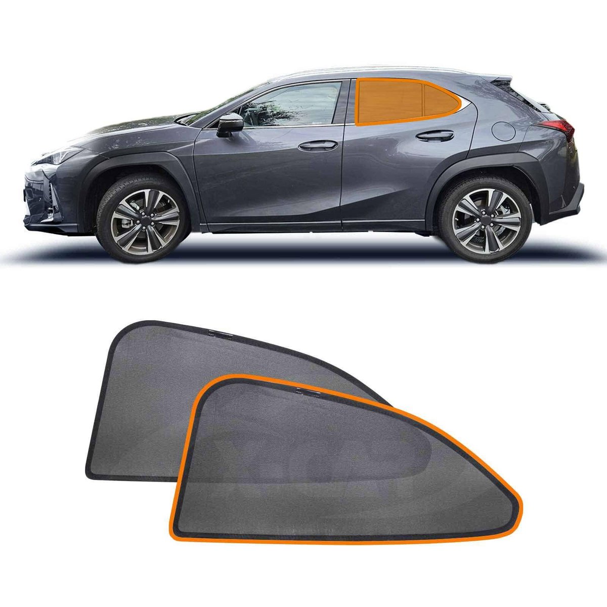 Rear Window Sun Shade for Lexus UX 2019-2024 Magnetic Car Sun Blind ...