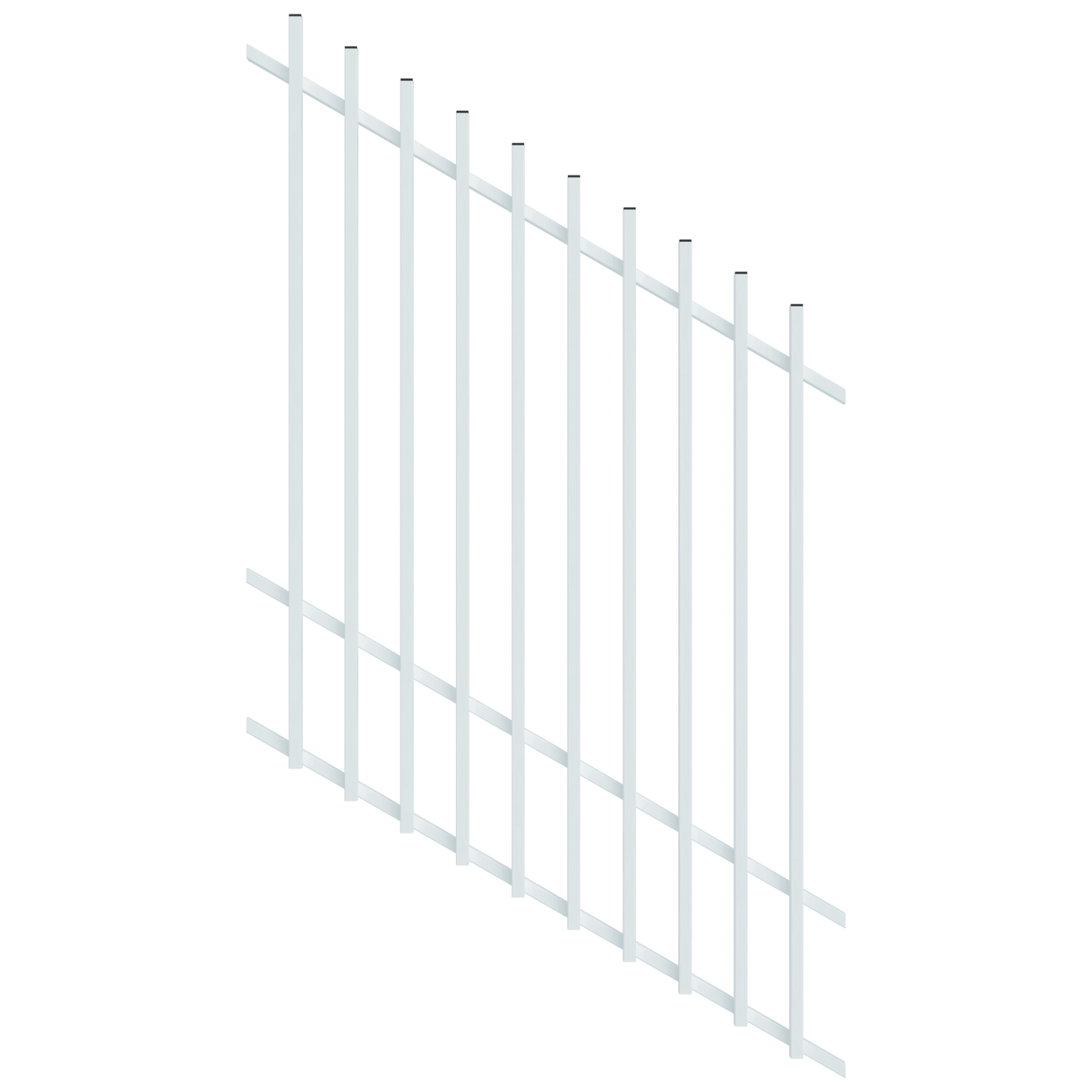 ProtectorAl 0350-1200W x 1500H Pearl White Radiator Pool Fence Panel ...