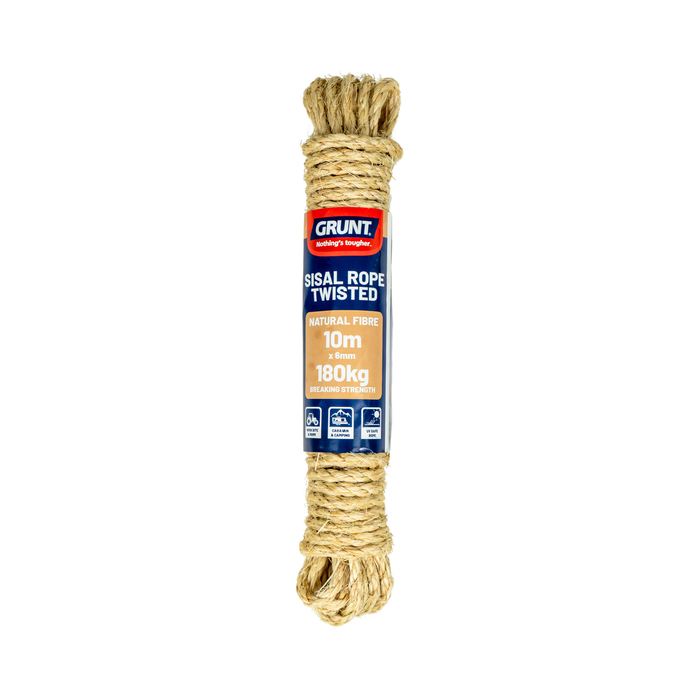 GRUNT 6mm x 10m Sisal Twisted Rope - Bunnings Australia