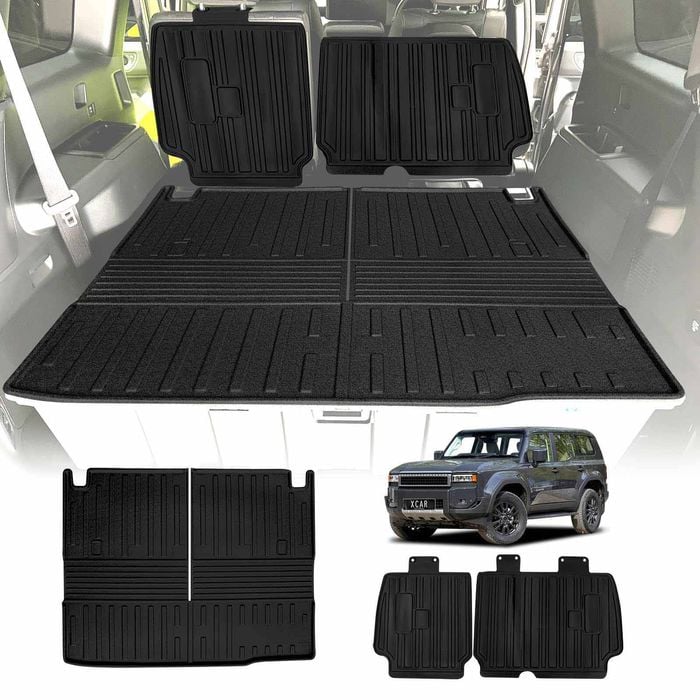 Boot Liner Back Seat Protector for Toyota Prado 250 Series 7-Seater ...
