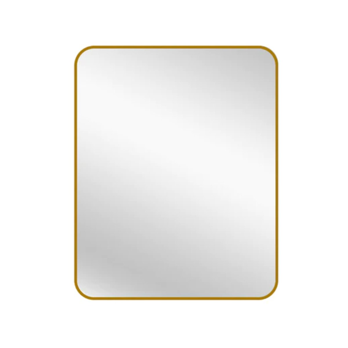 Gold Rectange Metal Mirror 80x100 cm - Bunnings Australia