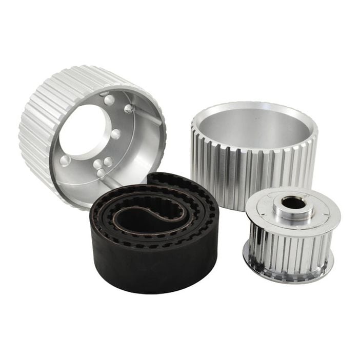 SB Chrysler 318 340 360 Gilmer Drive Kit Silver Billet Aluminium w/Belt ...