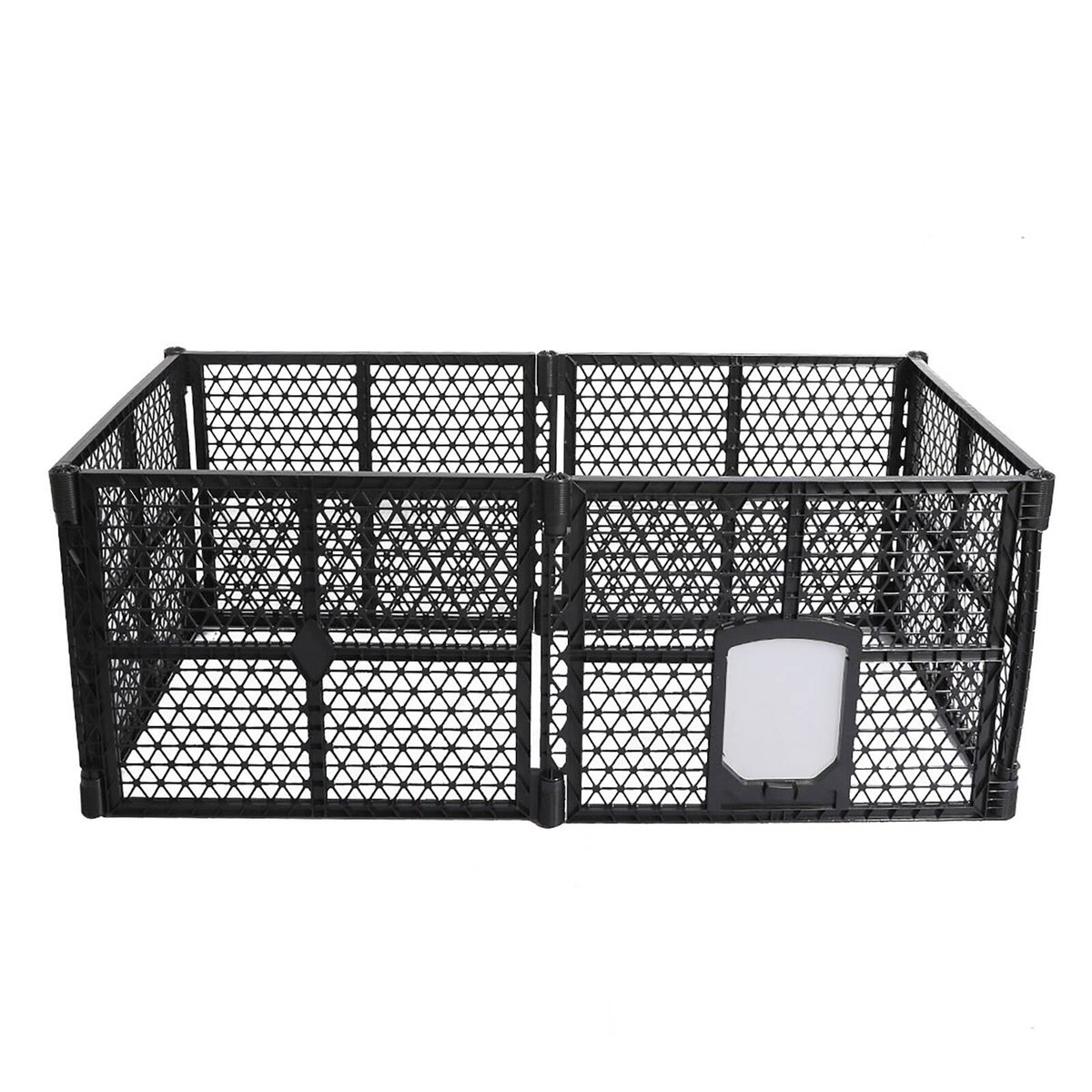 PaWz 6 Panel Foldable Pet Playpen in Black Colour - Bunnings Australia