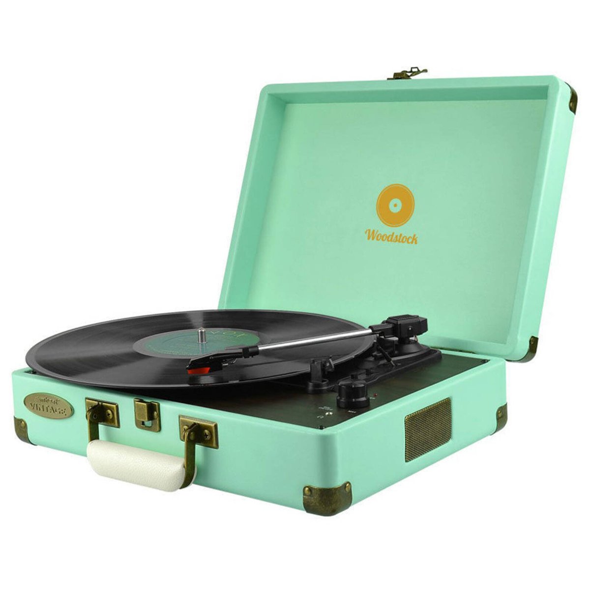 mbeat Woodstock Retro Turntable - Bunnings Australia
