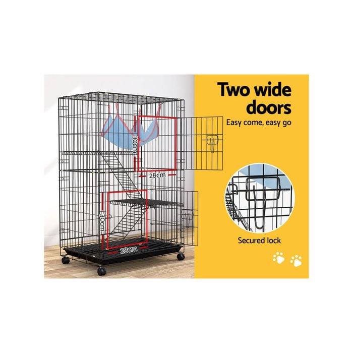 i.Pet Rabbit Cage/Indoor Hutch Pet Cage Outdoor 100cm - Bunnings Australia