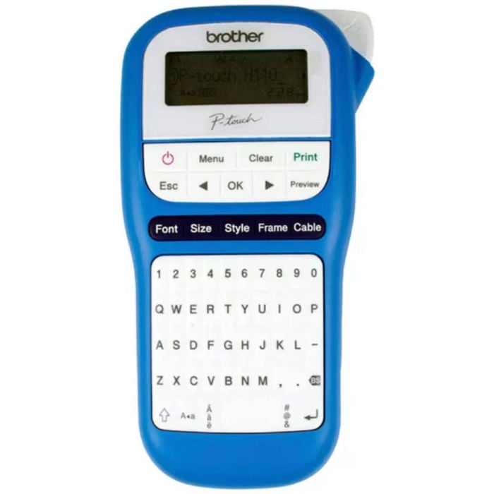 Brother P-Touch PT-H110 Handheld Label Maker Blue - Bunnings Australia