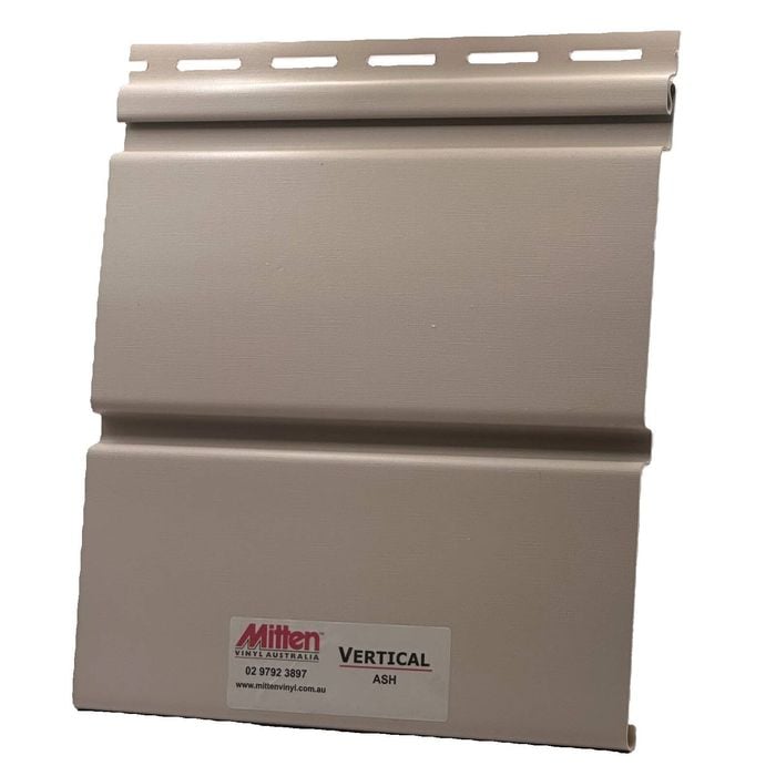 Mitten Vinyl Australia 3.66m Ash Vertical Vinyl Cladding - Bunnings ...