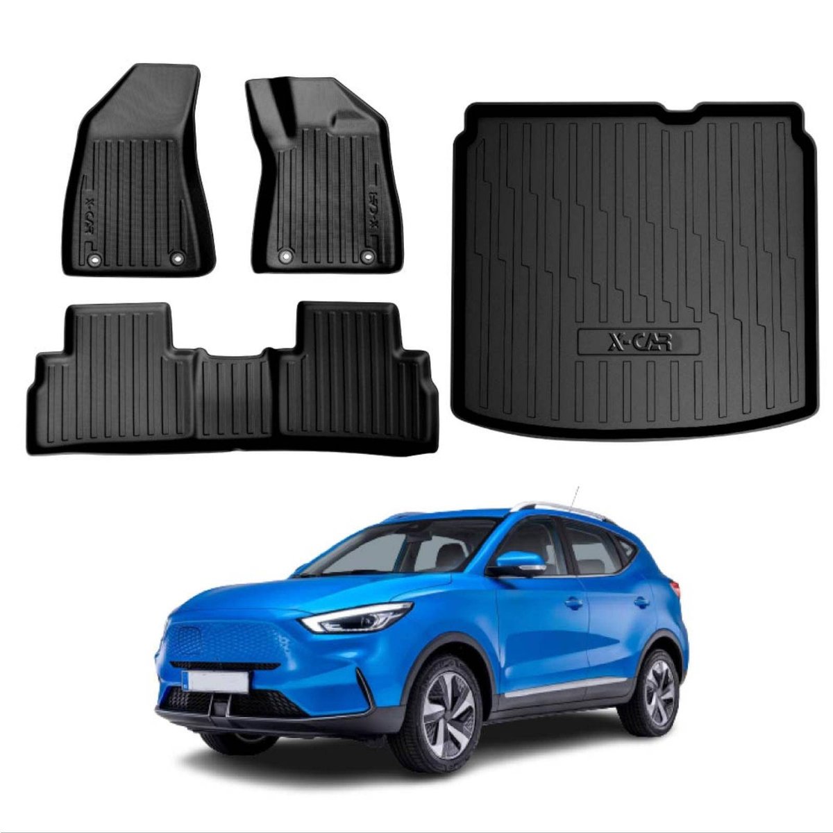 3D All-Weather Floor Mat Boot Liner Carpet for MG ZS EV Electric SUV ...