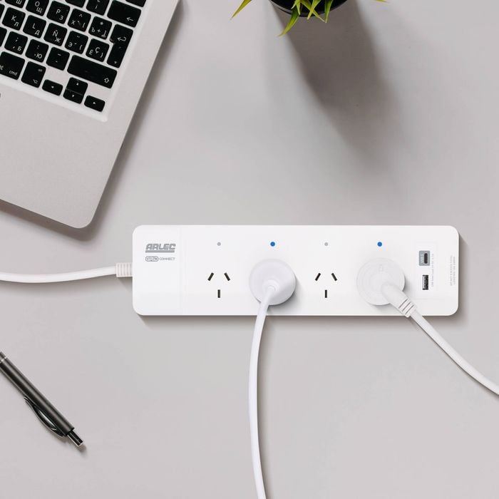 Arlec Grid Connect Smart 4 Outlet Powerboard With USB A And C Charger ...