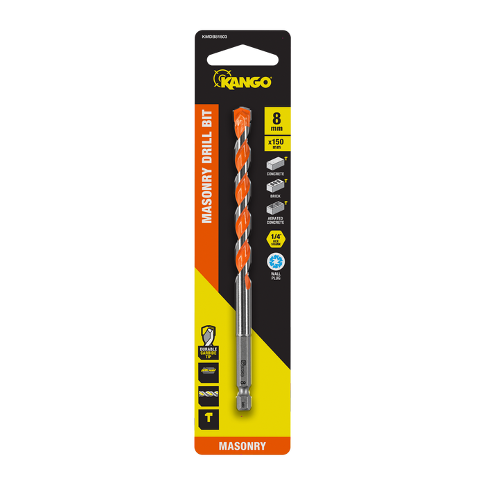 Kango 8 x 150mm 1/4" Masonry Drill Bit - Bunnings New Zealand