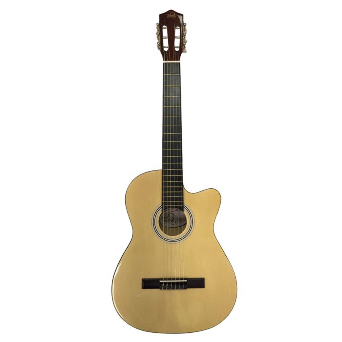 Tribute 39 Inch Classical Acoustic Guitar Cutaway w/ Nylon Strings ...