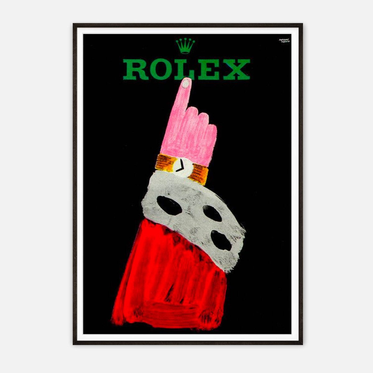 Galrie Vintage Rolex Advertising Art Print by Renem for Elegant Home ...