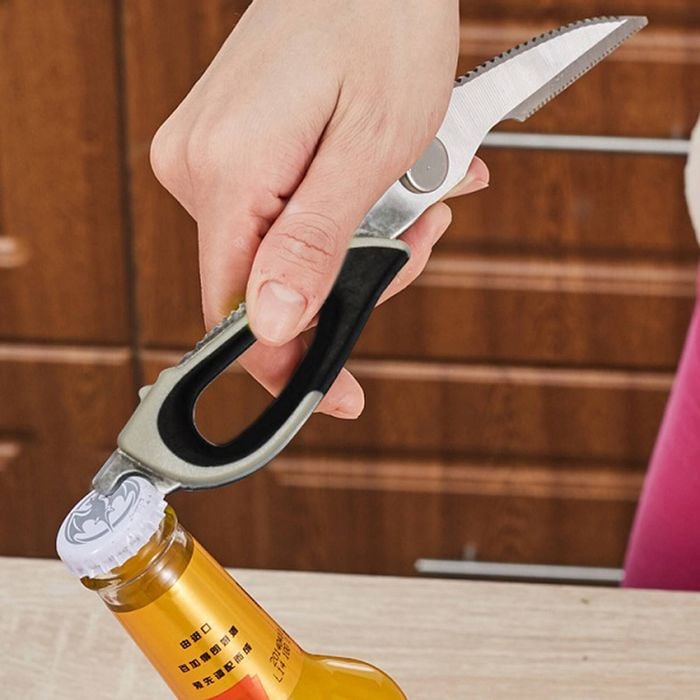 Kitchen 7-in-1 Stainless Steel Super Scissors - Black - Bunnings Australia