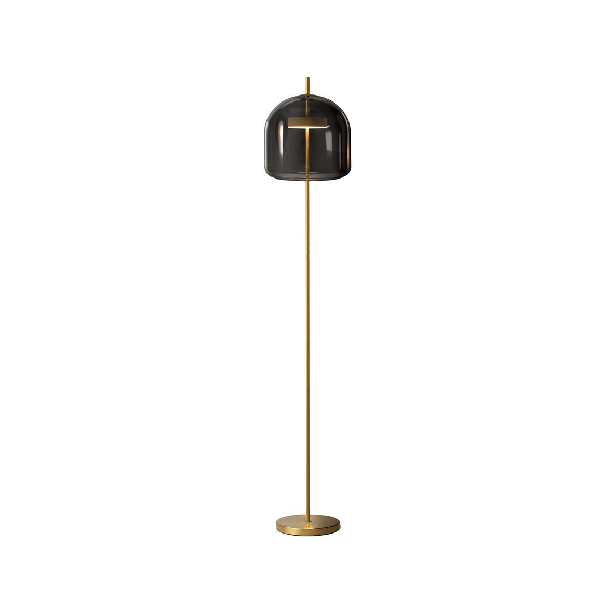 Mirabella Smoke Glass Peta LED Floor Lamp - Bunnings Australia