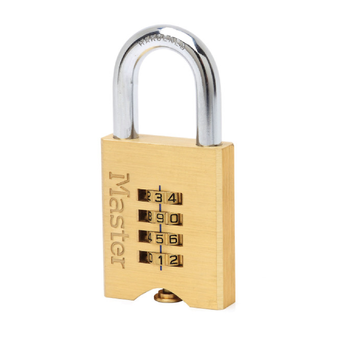Master Lock 50mm Brass Resettable Combination Padlock - Bunnings New ...