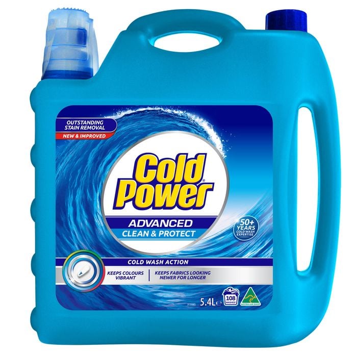 Cold Power 5.4L Advanced Clean Liquid Laundry Detergent - Bunnings ...