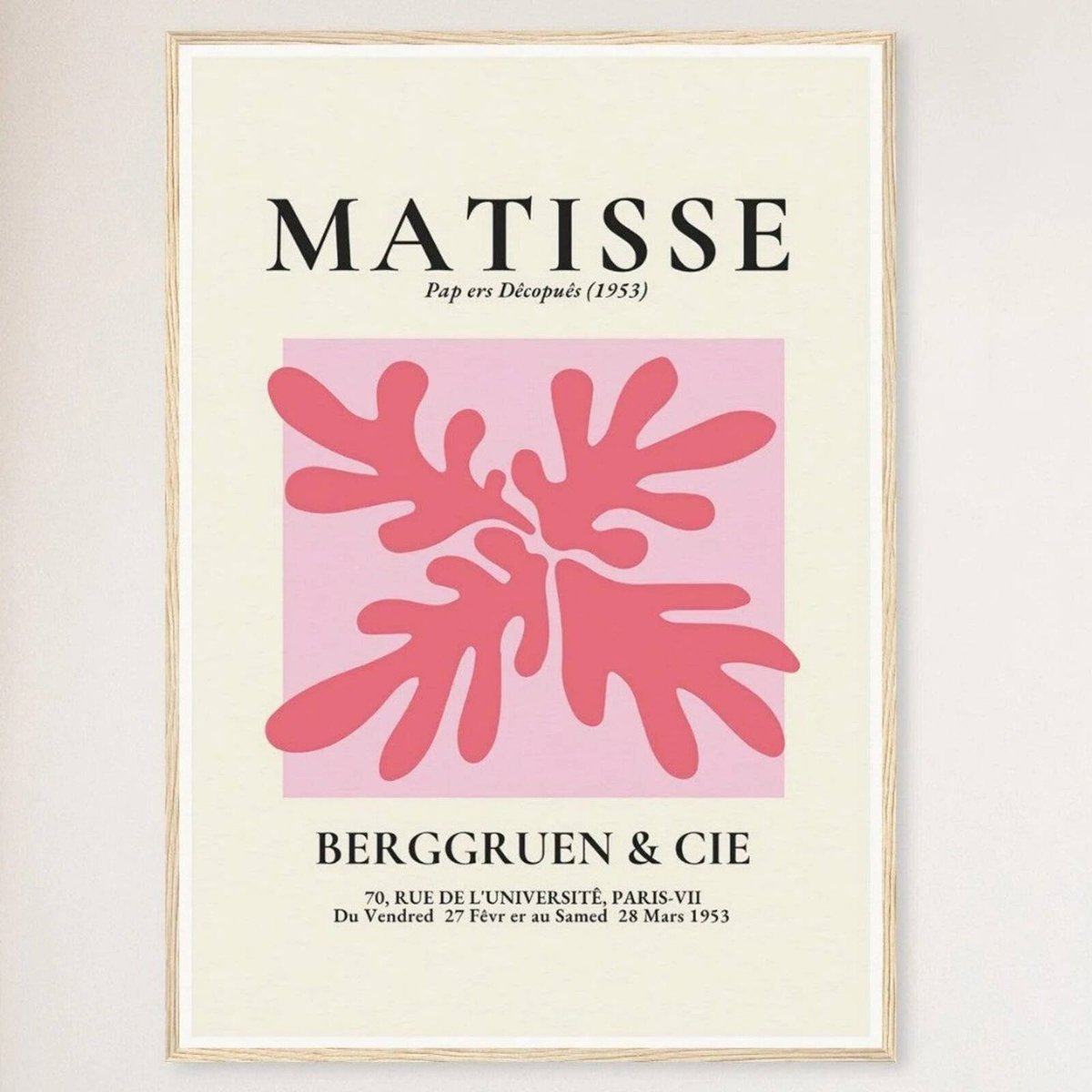 Galrie Henri Matisse Vintage Art Print Exhibition at Berggruen & Cie ...