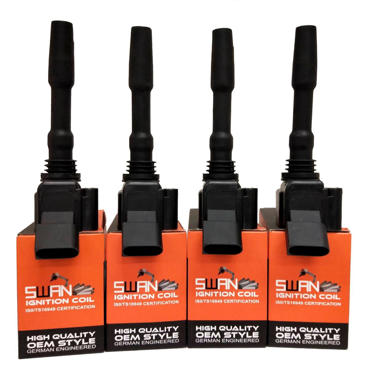 4-Pack SWAN Ignition Coils for Volkswagen Golf MK7 (1.8L Turbo / 2.0L ...