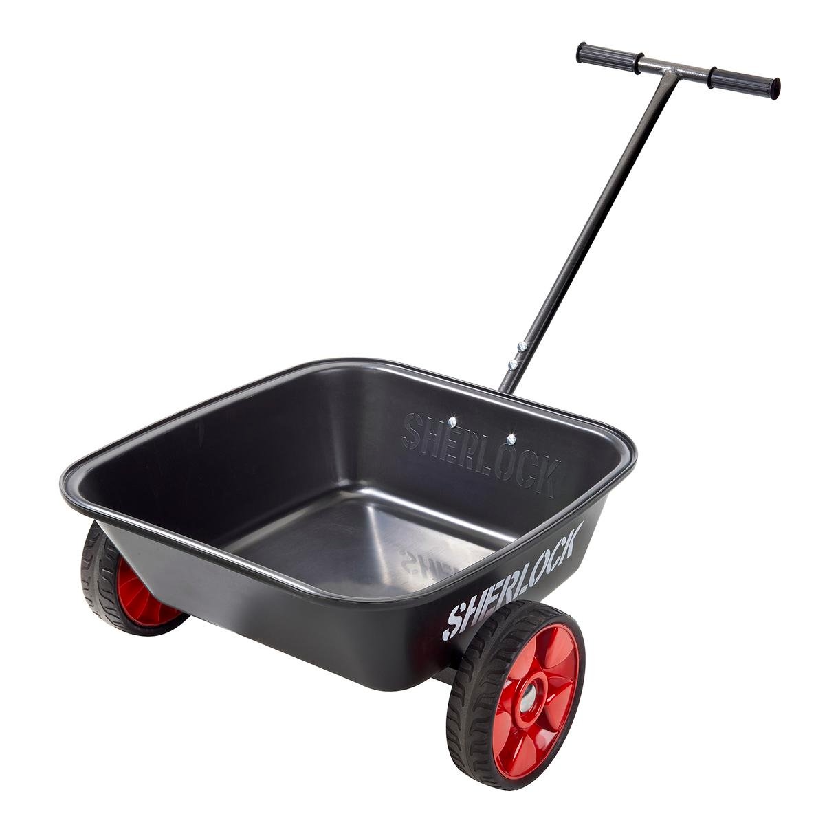 Sherlock 60L Black Flat-Free Poly Cart - Bunnings Australia