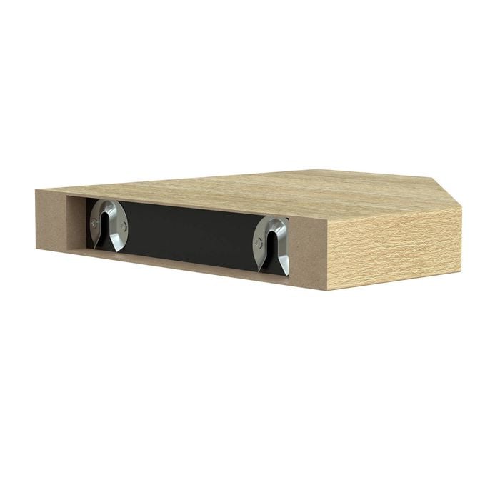 Flexi Storage Decorative Shelving Oak Hexagonal Corner Floating Shelf ...