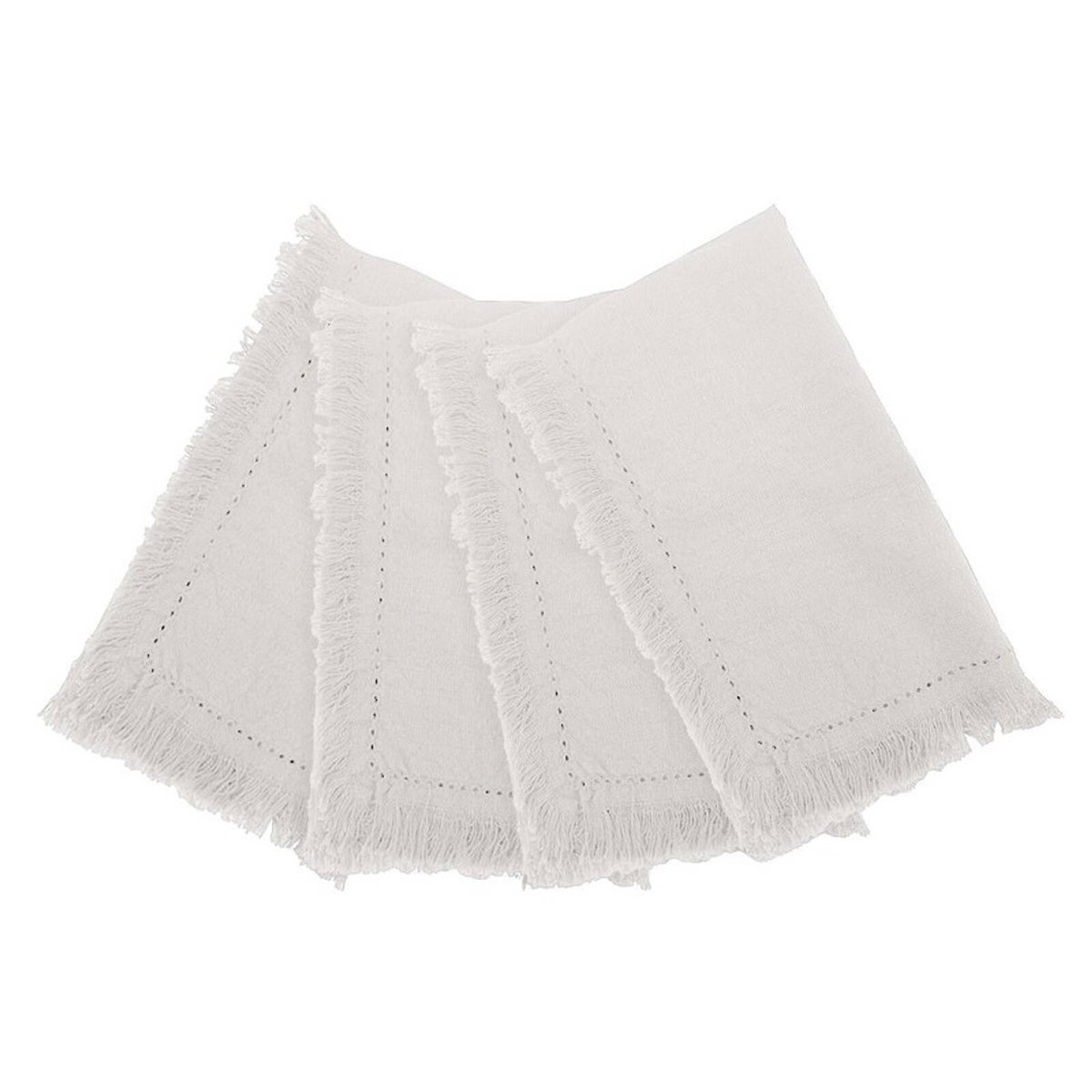 J.Elliot Avani Set Of 4 Napkin Ivory - Bunnings Australia
