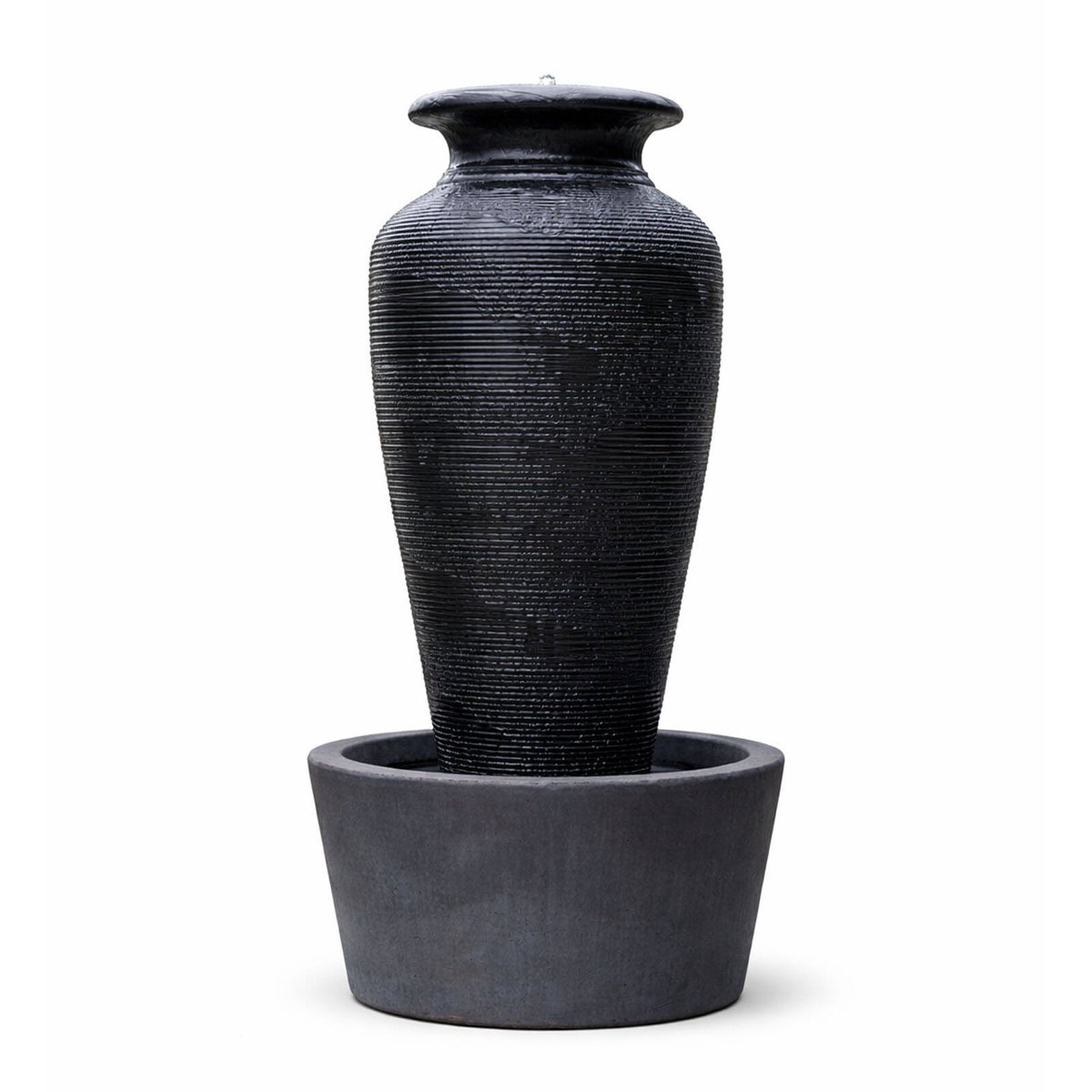 Northcote Pottery 53 x53 x102cm Luxor Charcoal GRC Water Feature ...