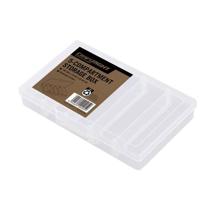 Craftright 5 Compartment Organiser Storage Box - Bunnings Australia