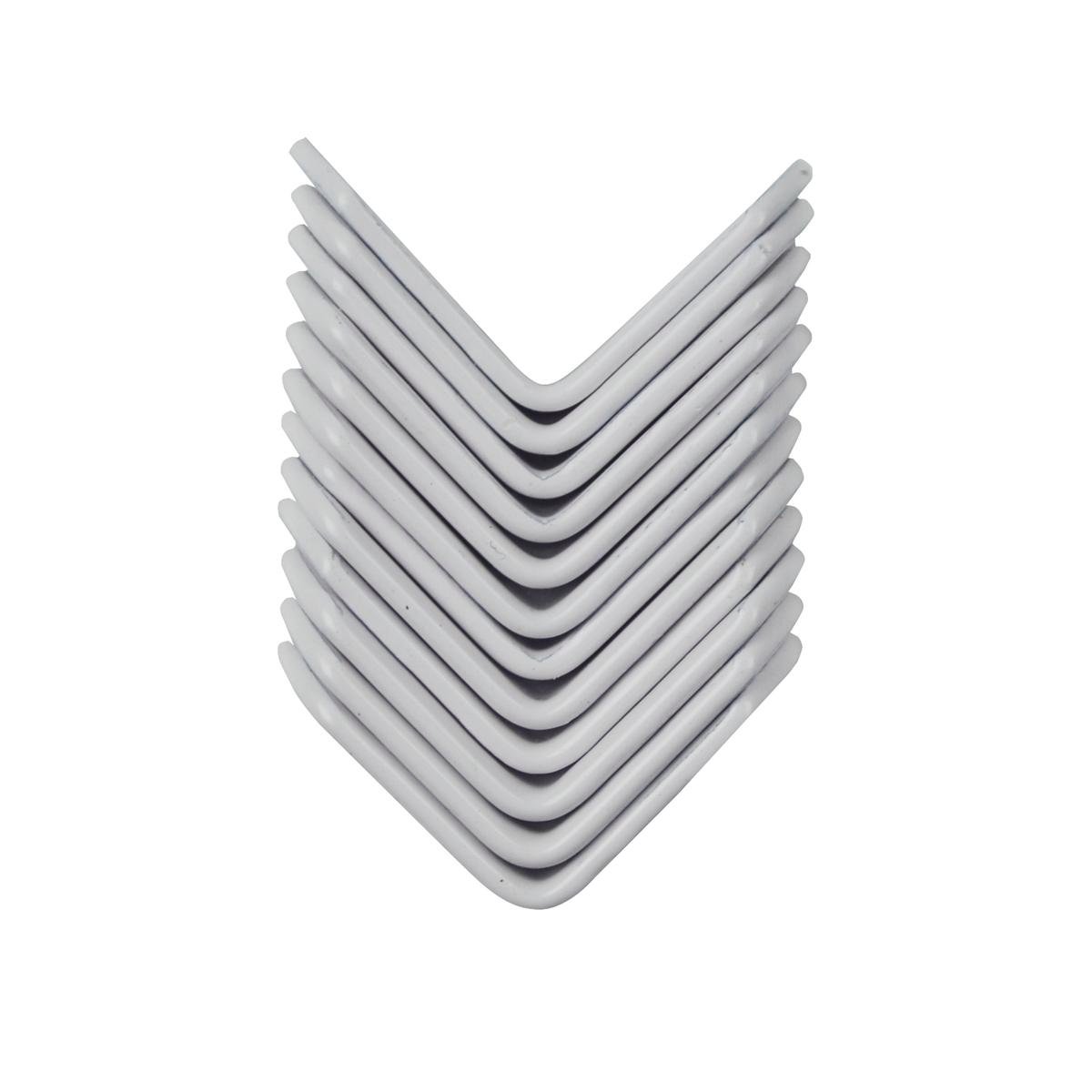 Carinya 20 x 20 x 15 x 1.4mm White Reinforcing Angle Bracket - 12 Pack ...
