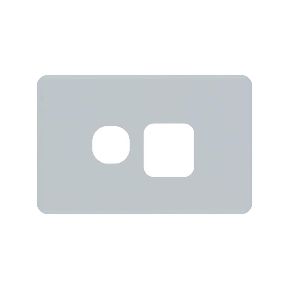 Deta S-Line Soft Grey Single Power Point Cover Plate - Bunnings Australia