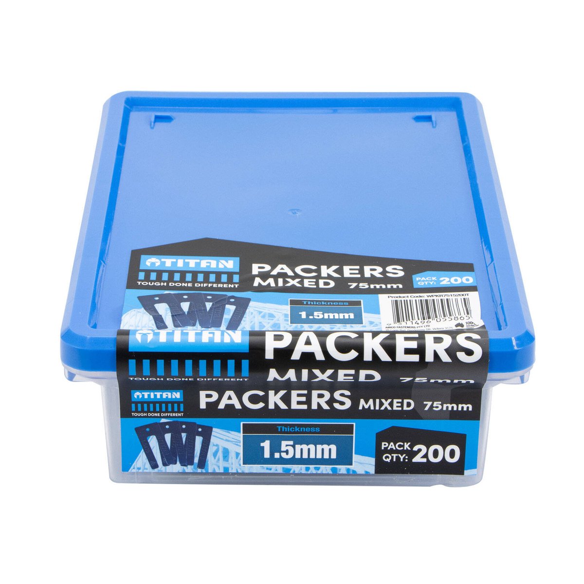 Titan 1.5 x 75mm 200 Piece Blue Window Packers - Bunnings New Zealand