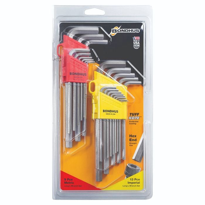 Bondhus 22 Piece Imperial/Metric Long Keys Hex Set - Bunnings New Zealand