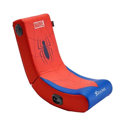X Rocker Marvel Icon+ 2.0 Audio Junior Floor Rocker Gaming Chair Spider ...