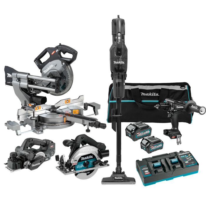 Makita XGT 40V Black 5 Piece Kit - Bunnings New Zealand