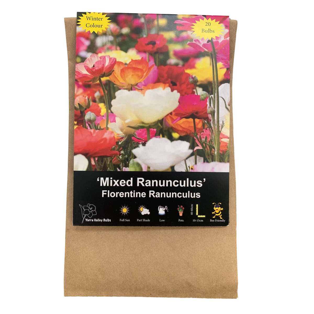 Yarra Valley Bulbs Mixed Ranunculus Florentine - Bunnings Australia